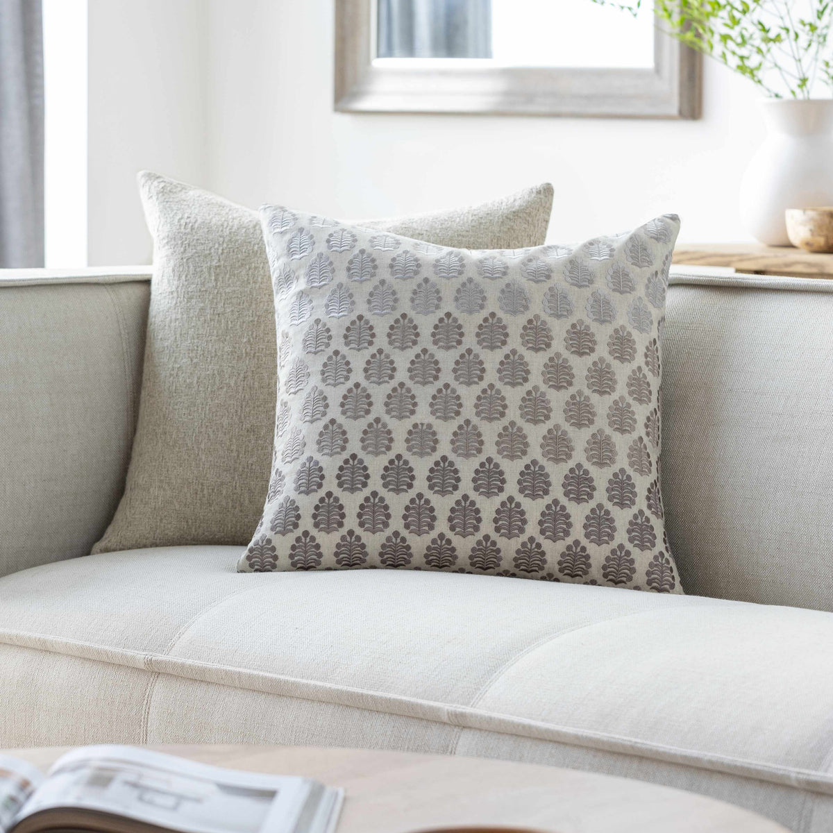 Sunki Light Gray Throw Pillow – Boutique Rugs