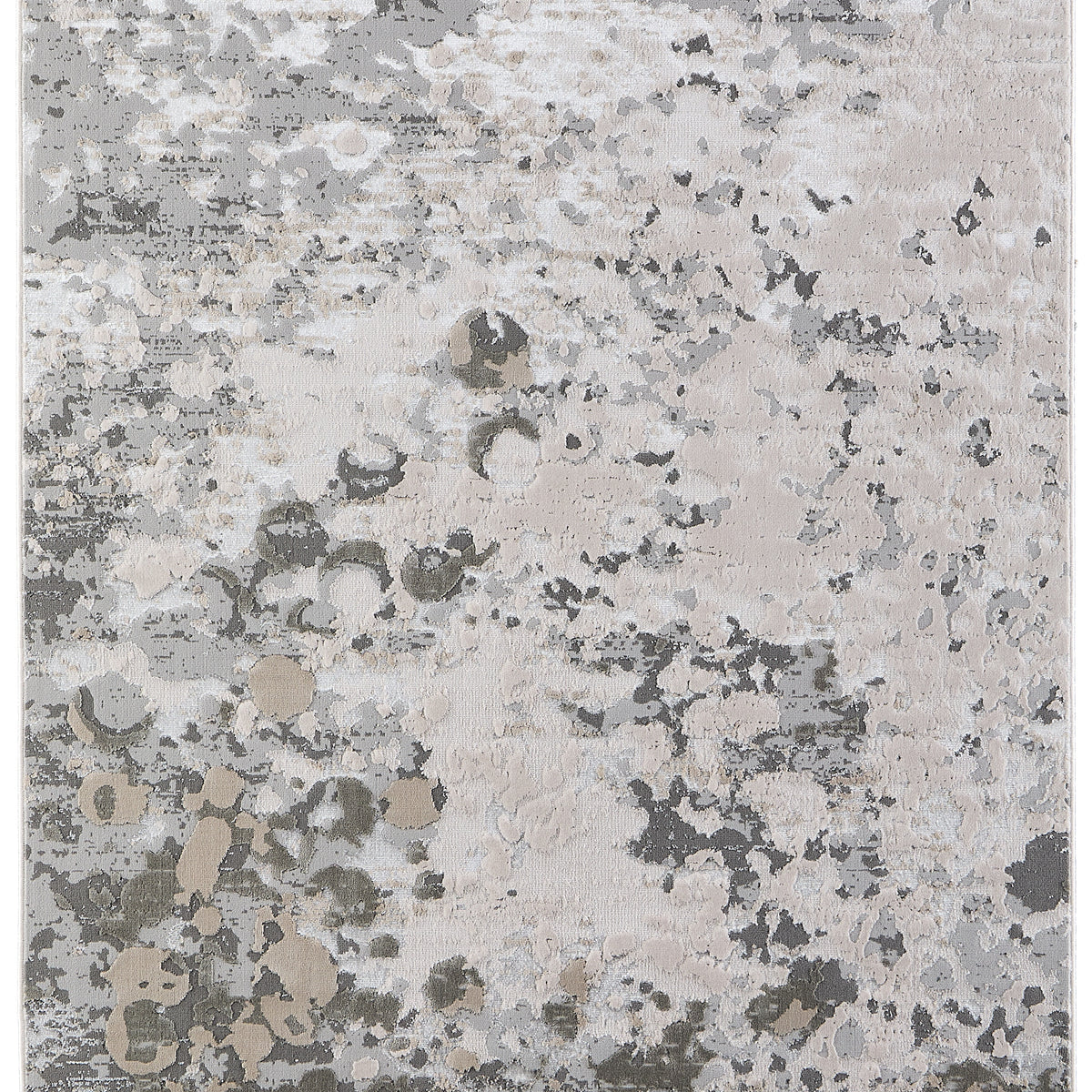 Feizy Micah Modern Abstract - Silver/Gray/White Area Rug – Boutique Rugs