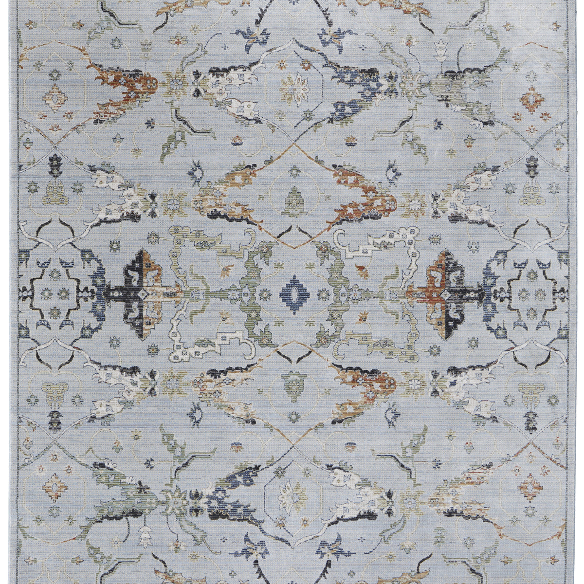Feizy Melrose Traditional Floral & Botanical - Blue/Green/Ivory Area R ...
