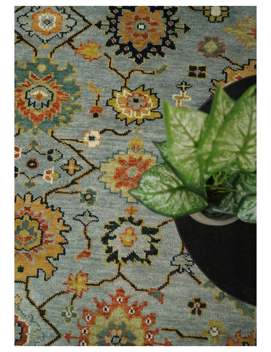 Antique Traditional Gray and Ivory Vintage Style Custom Made wool Area ...