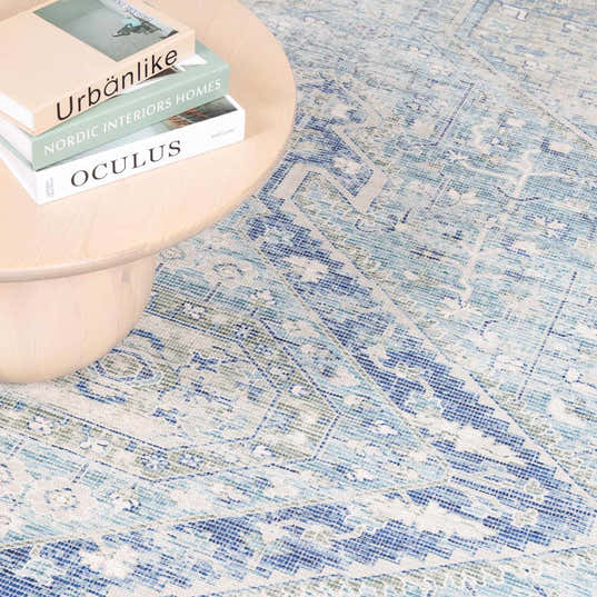 Byers Handmade Cotton-blend Aqua Rug – Boutique Rugs