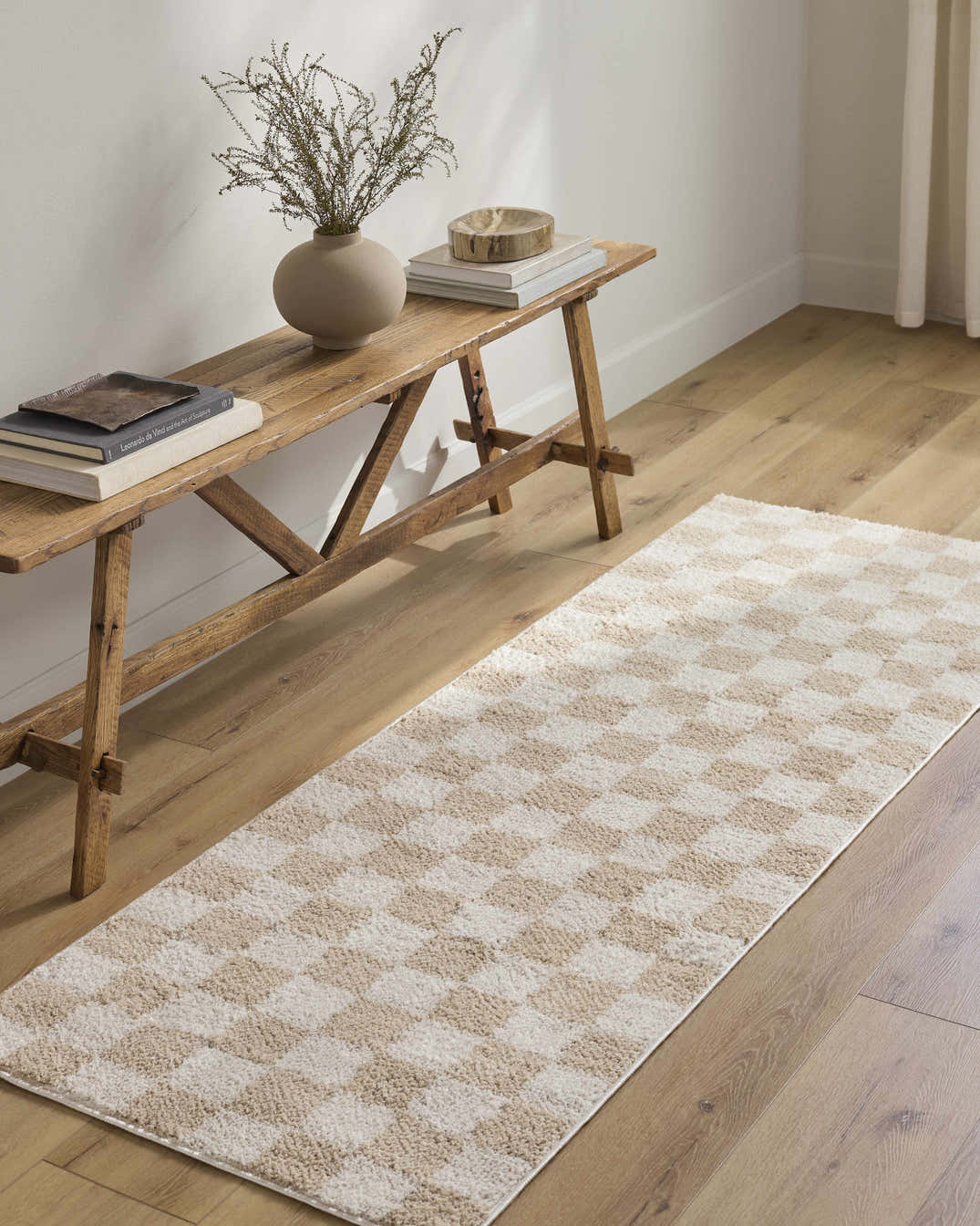 Canika Checkered Cream Washable Area Rug – Boutique Rugs