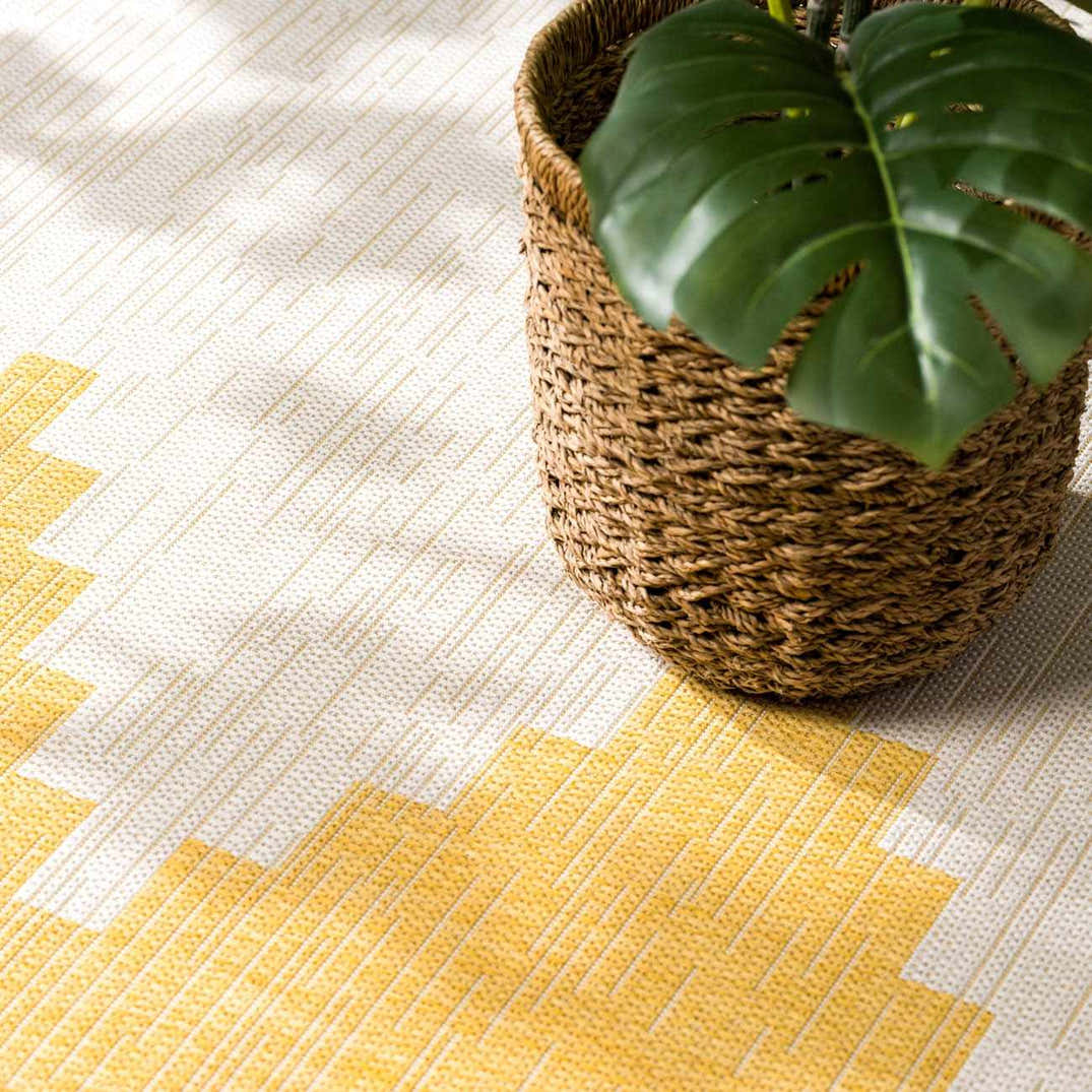 Djugun Yellow Outdoor Rug - Clearance – Boutique Rugs