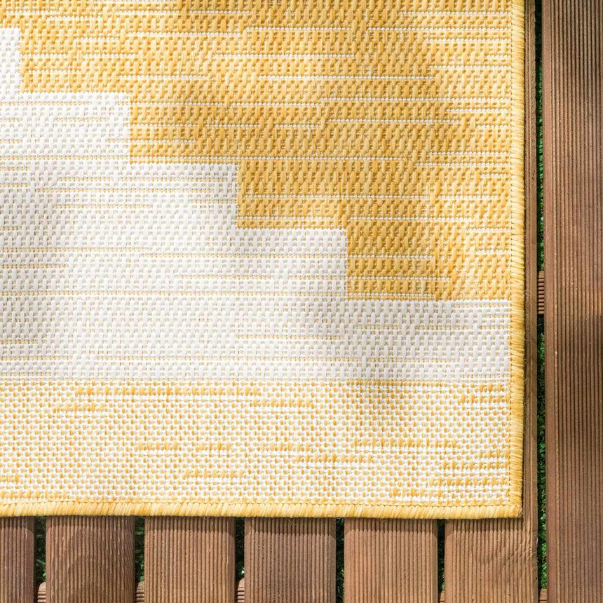 Djugun Yellow Outdoor Rug – Boutique Rugs