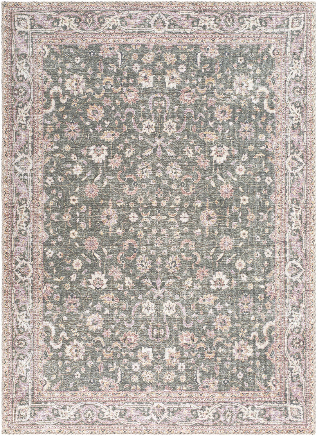 Alyson Vintage Flat Pile Washable Rug – Boutique Rugs