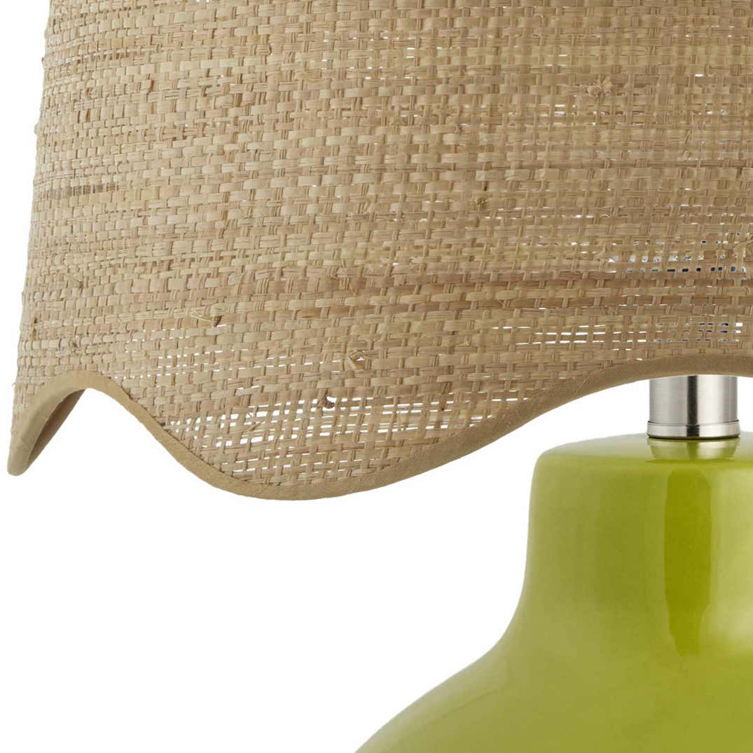 Pojezerje Olive Rattan Table Lamp – Boutique Rugs