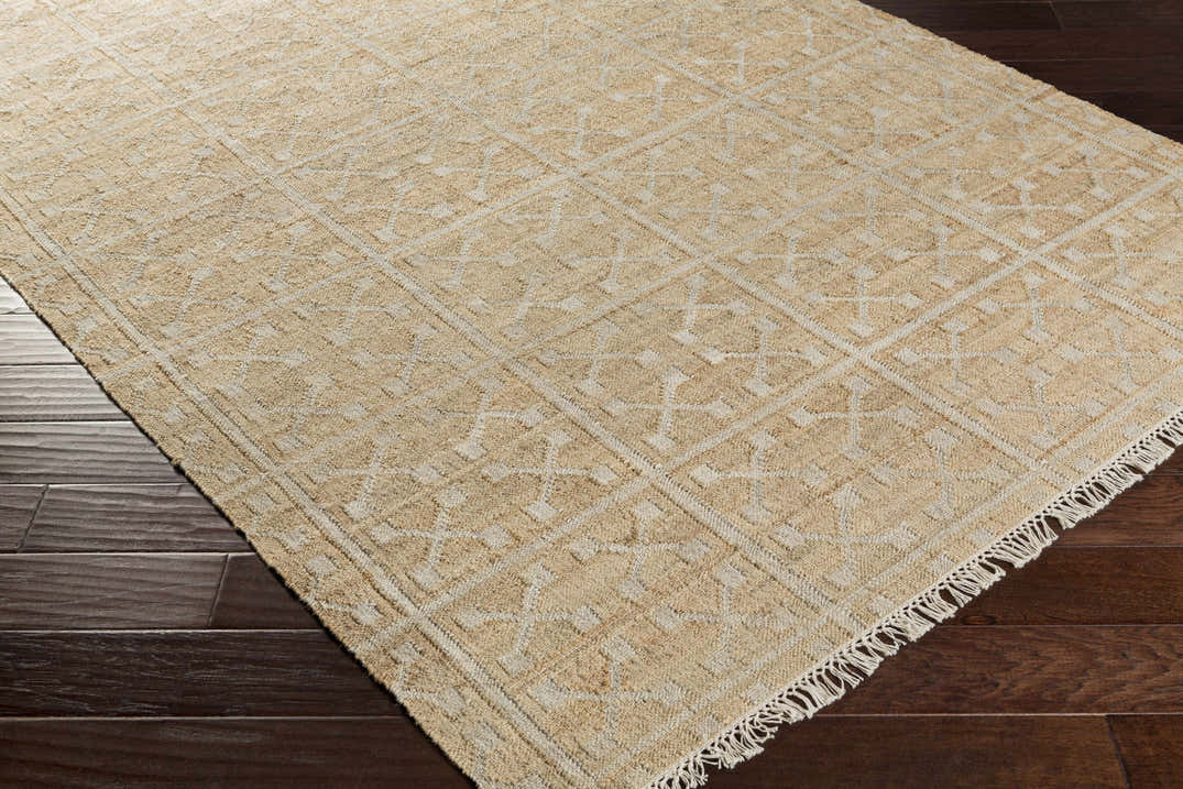 Rice Handcrafted Fringed Jute Carpet – Boutique Rugs