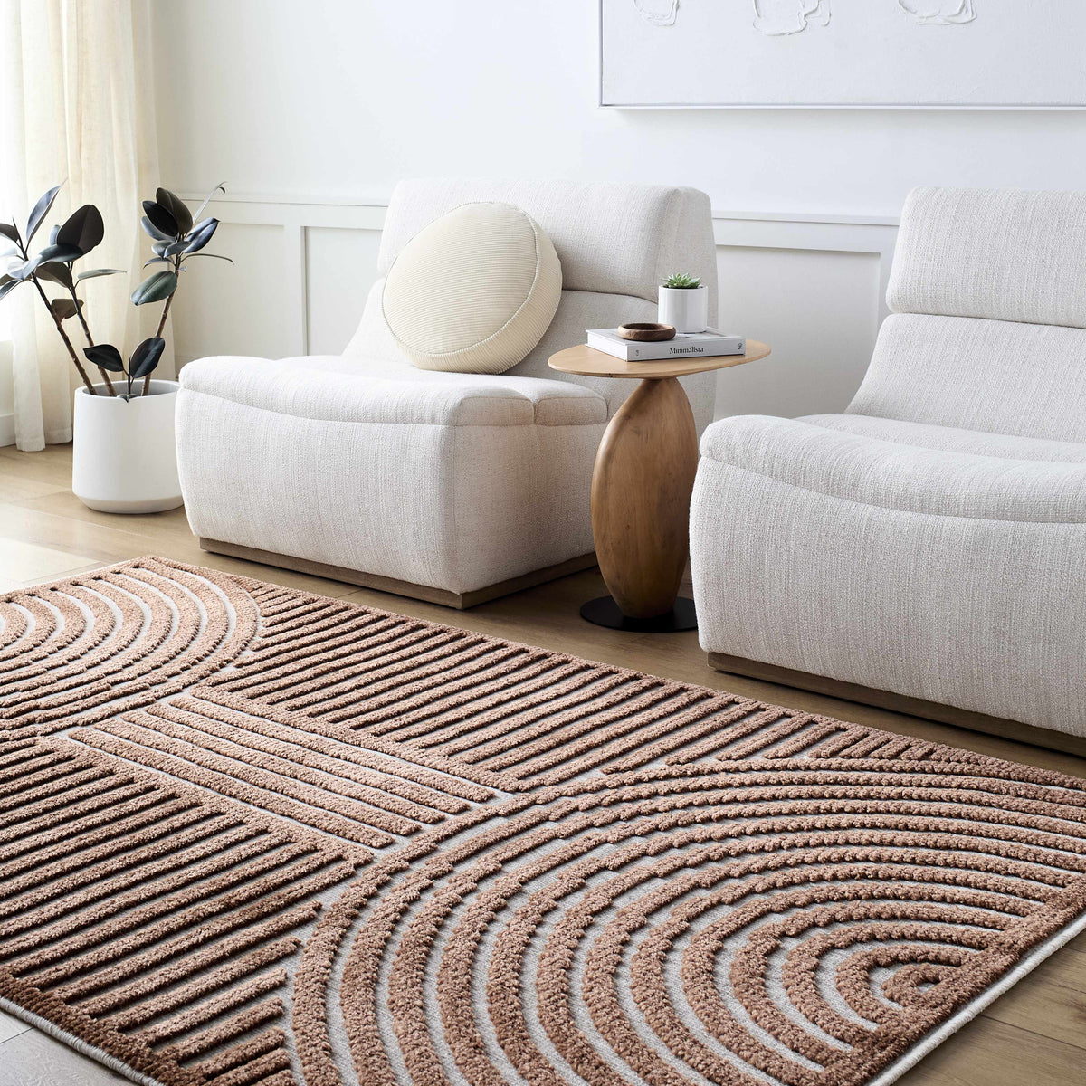 Deron Brown Washable Area Rug – Boutique Rugs