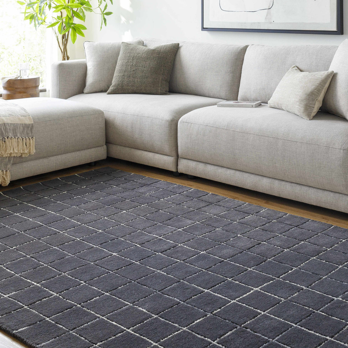 Custom Size Toshi Jet Black Area Rug – Boutique Rugs