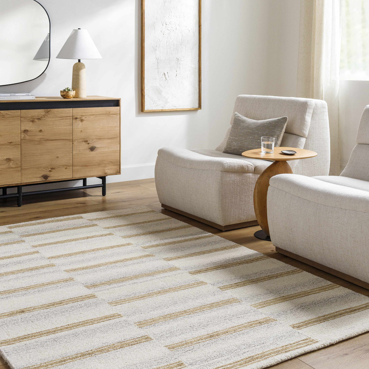 Made to Order Custom Size Toren Broken-Striped Area Rug – Boutique Rugs