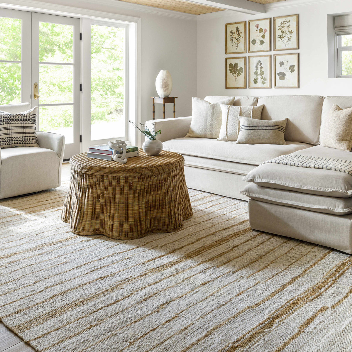 Made to Order Custom Size Tivon Broken-Striped Area Rug – Boutique Rugs