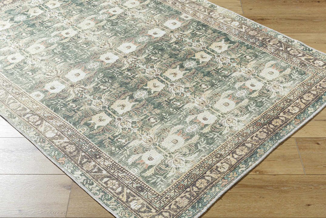 Acoose Vintage Flat Pile Washable Rug – Boutique Rugs