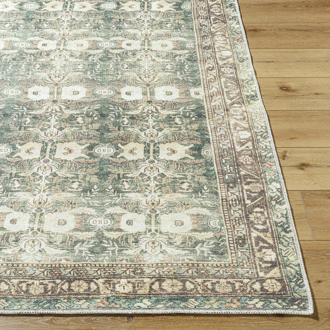 Acoose Vintage Flat Pile Washable Rug – Boutique Rugs