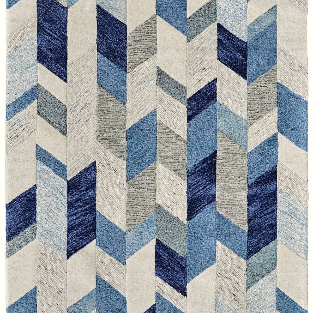 Feizy Arazad Transitional Geometric - Blue/Ivory/Gray Area Rug - Clear ...