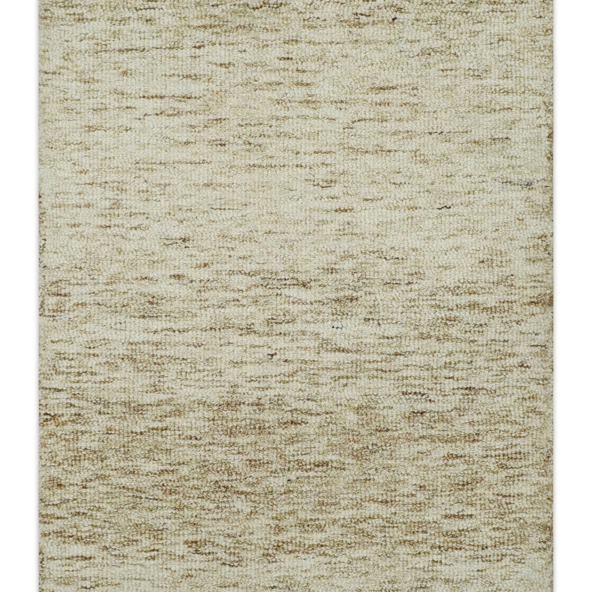 Beige and Ivory Shaded Solid Wool Hand Woven Multi Size Rug – Boutique Rugs