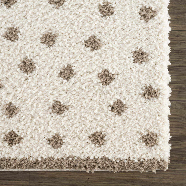 Chaia Dotted Cream & Brown Plush Rug – Boutique Rugs