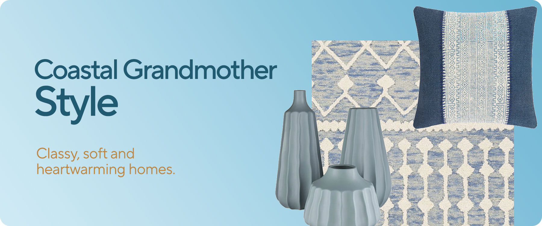 Coastal Grandmother Aesthetic Rugs & Decor | Boutique Rugs