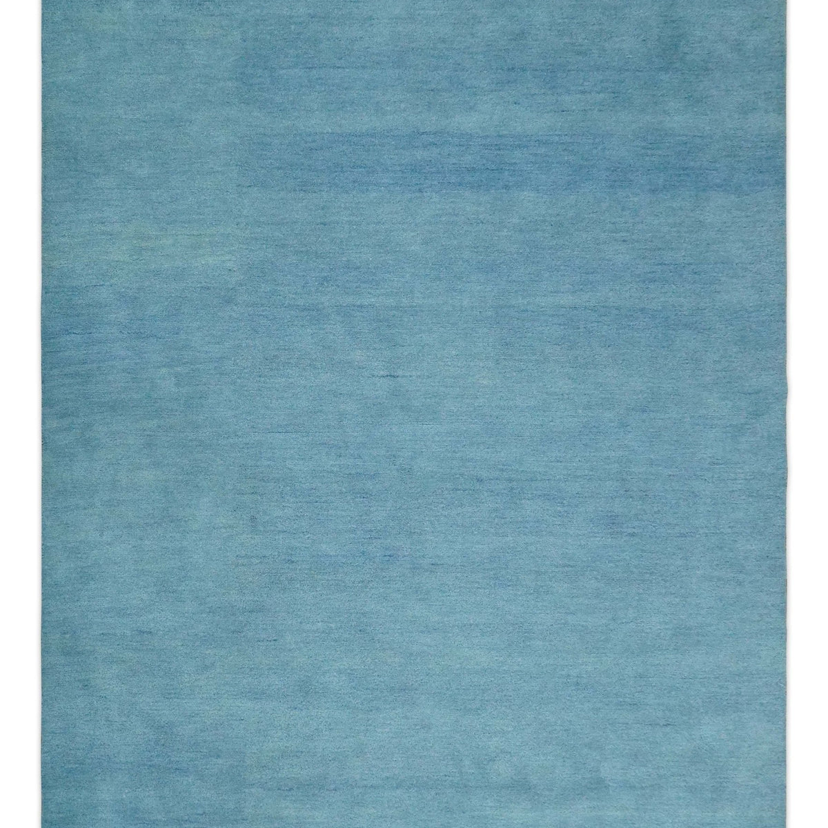 Custom Made Hand Tufted Solid Plane Light Blue Woolen wool Area Rug ...