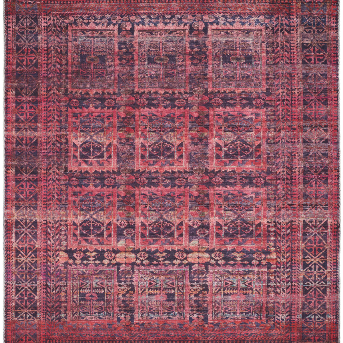 Voss Transitional Oriental - Red/Gray Area Rug – Boutique Rugs