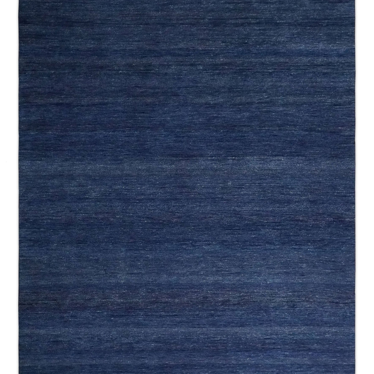 Solid Plane Navy Blue Hand knotted Modern Custom Made wool Area Rug ...