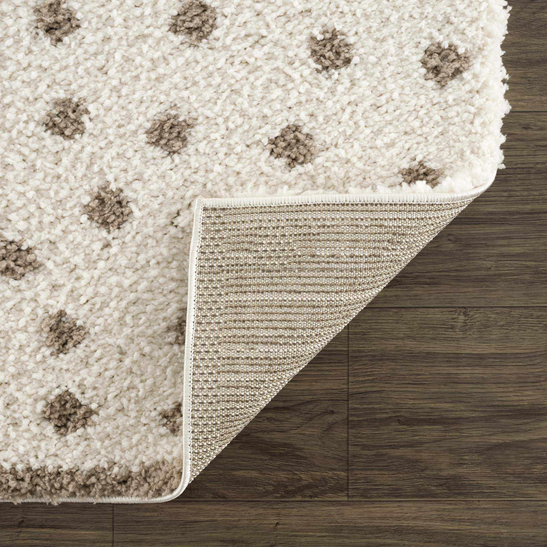 Chaia Dotted Cream & Brown Plush Rug – Boutique Rugs
