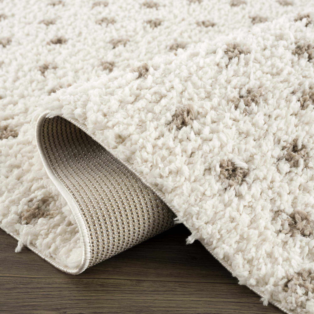 Chaia Dotted Cream & Brown Plush Rug – Boutique Rugs