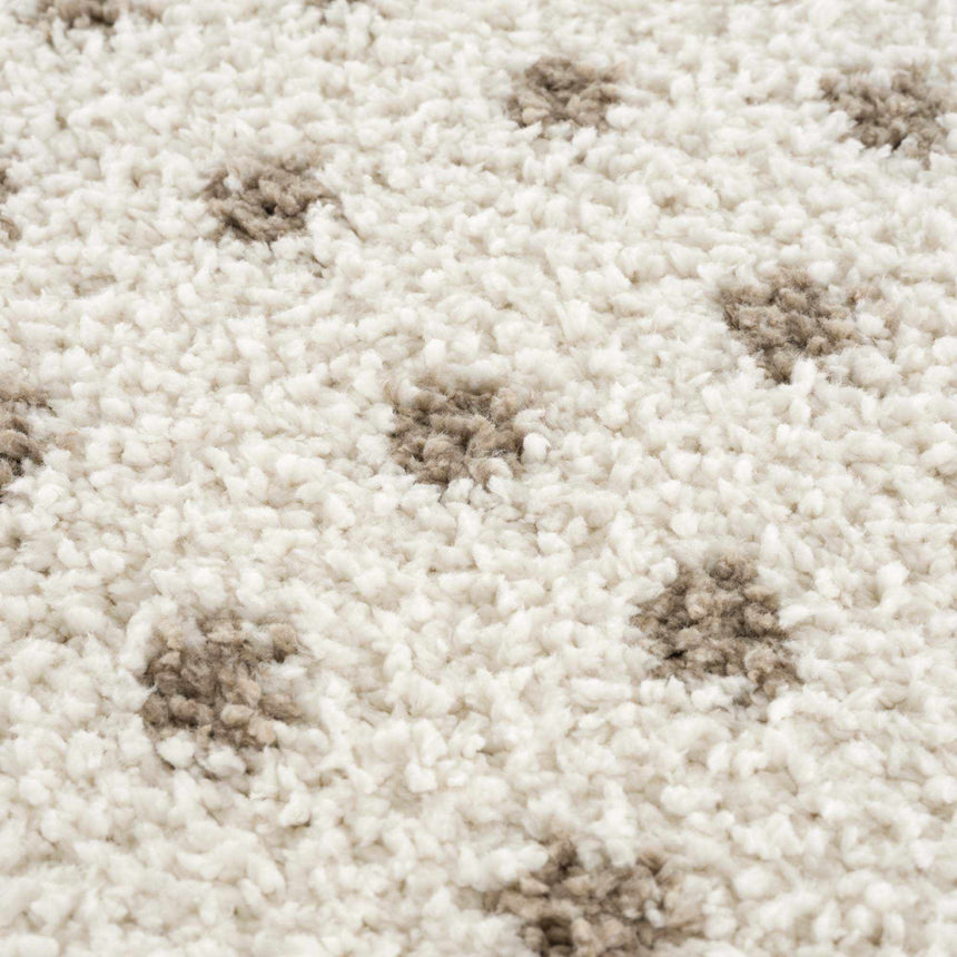 Chaia Dotted Cream & Brown Plush Rug – Boutique Rugs