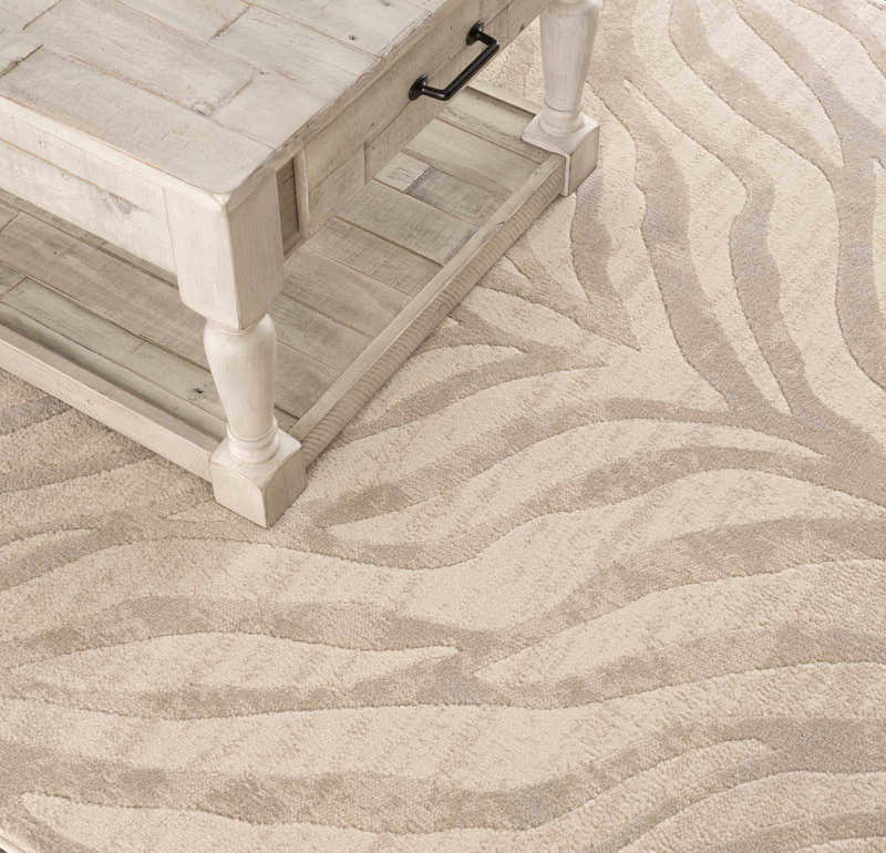 Beige Manteca Zebra Print Area Rug – Boutique Rugs