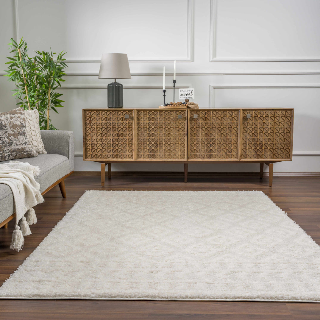 Eivin Cream Diamonds Plush Rug – Boutique Rugs
