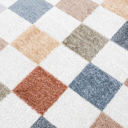 Alie Colorful Checkered Washable Rug – Boutique Rugs