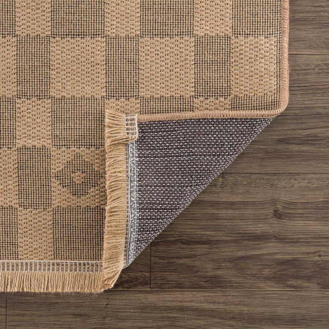 Nairi Checkered Washable Jute Rug – Boutique Rugs