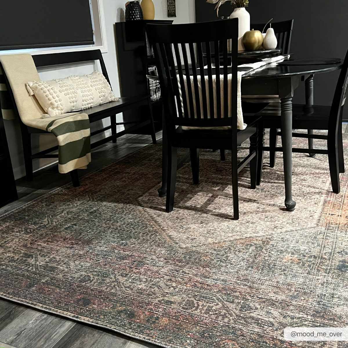 Olive Sariaya Flat Pile Washable Rug