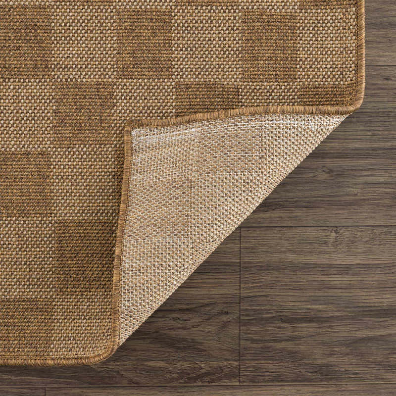 Kuval Checkered Brown Outdoor Rug – Boutique Rugs