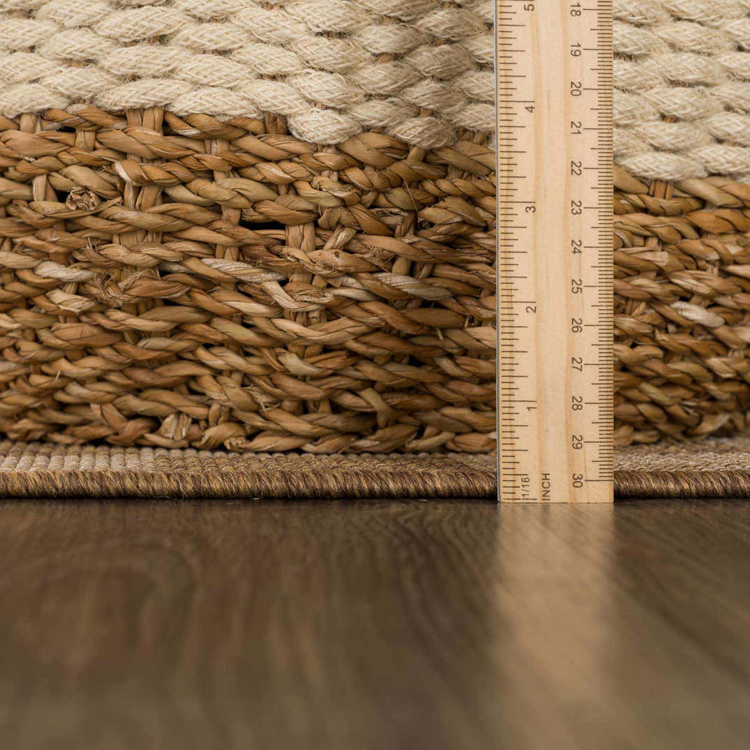Kuval Checkered Brown Outdoor Rug – Boutique Rugs