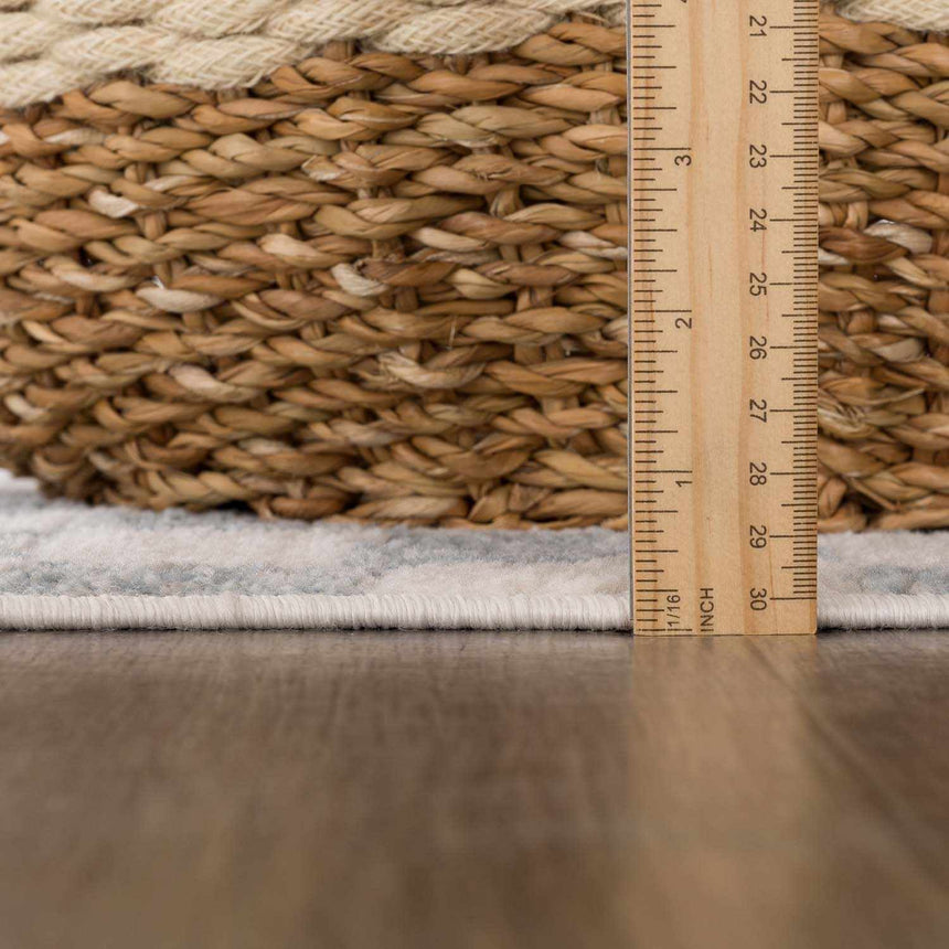 Benjy Cream & Light Blue Checkered Area Rug – Boutique Rugs