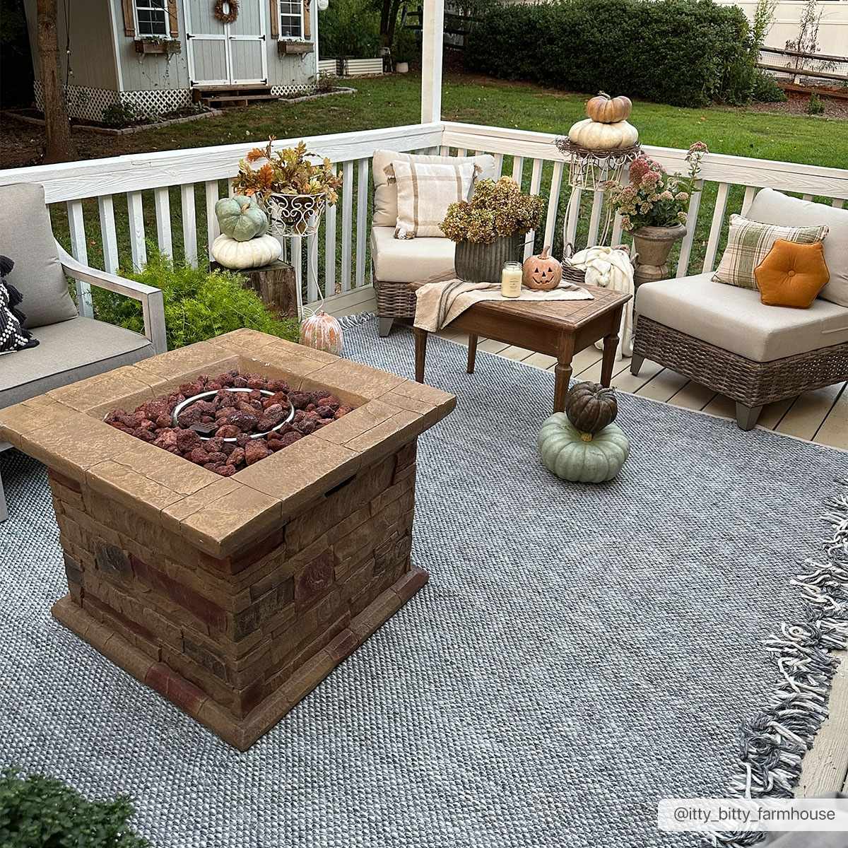 Novato Aqua All Over Pattern Performance Rug