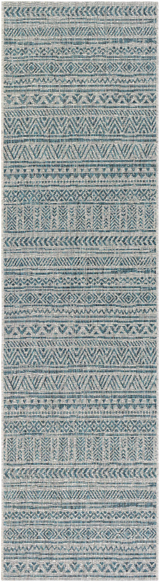 Novato Aqua All Over Pattern Performance Rug – Boutique Rugs