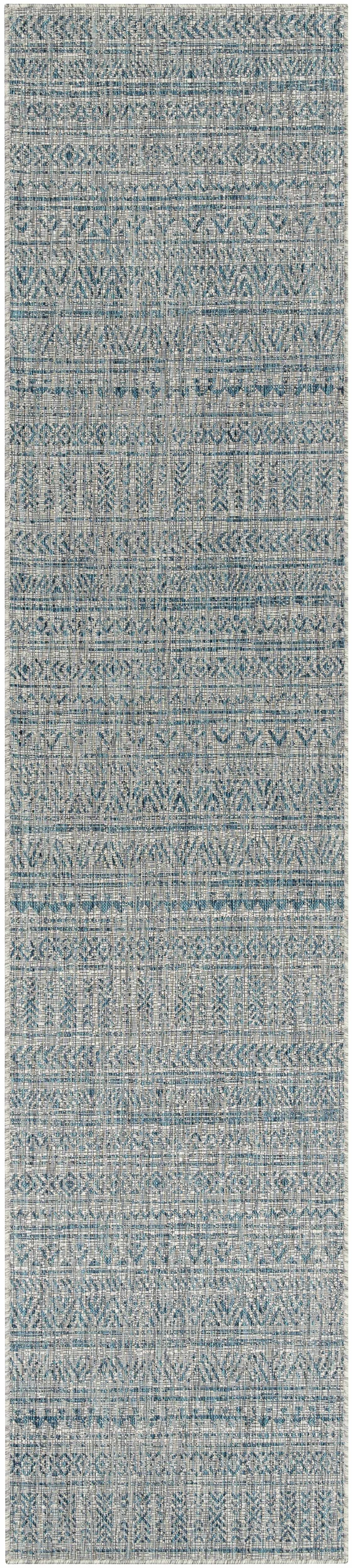 Novato Aqua All Over Pattern Performance Rug – Boutique Rugs