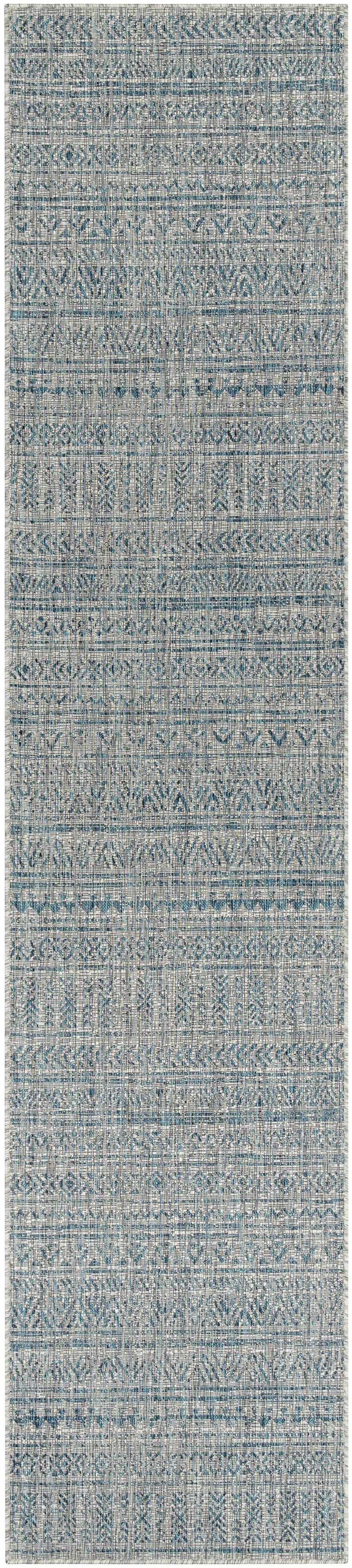 Novato Aqua All Over Pattern Performance Rug – Boutique Rugs