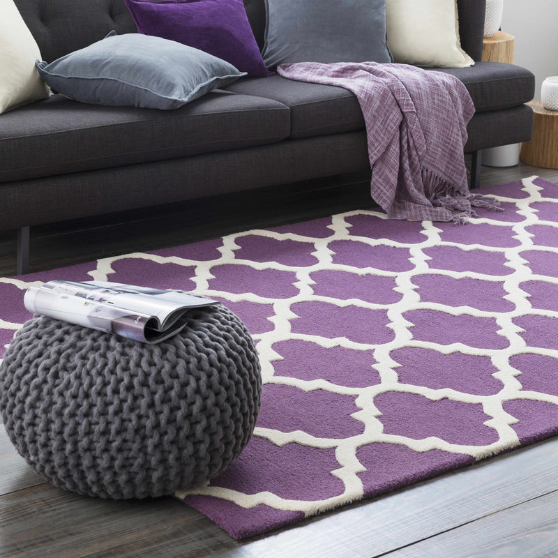 Eugene Dark Purple Square Throw Pillow – Boutique Rugs