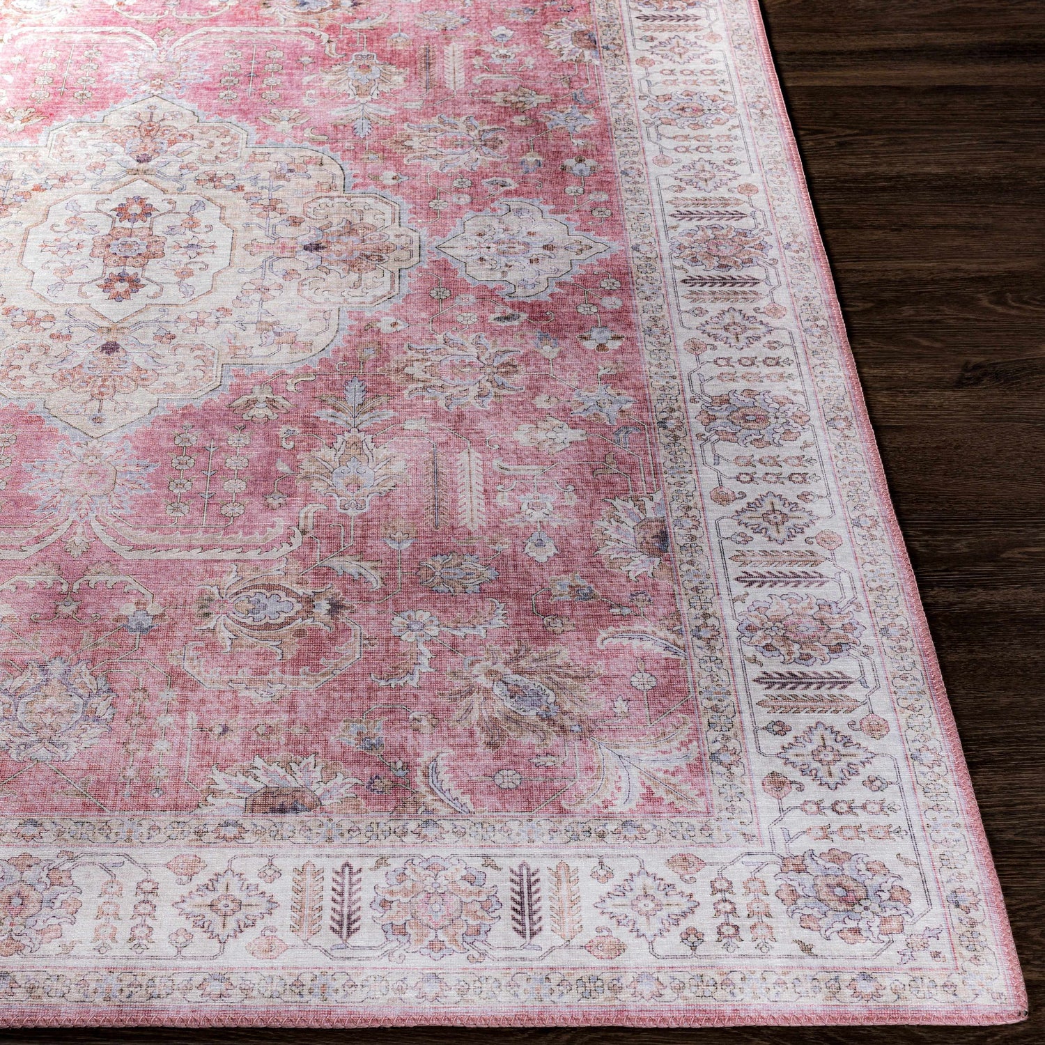 Bergman Distressed Red Area Rug – Boutique Rugs