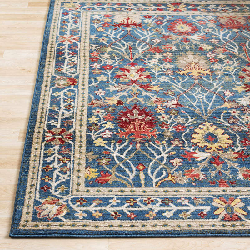Neola Navy Blue Damask Area Rug – Boutique Rugs