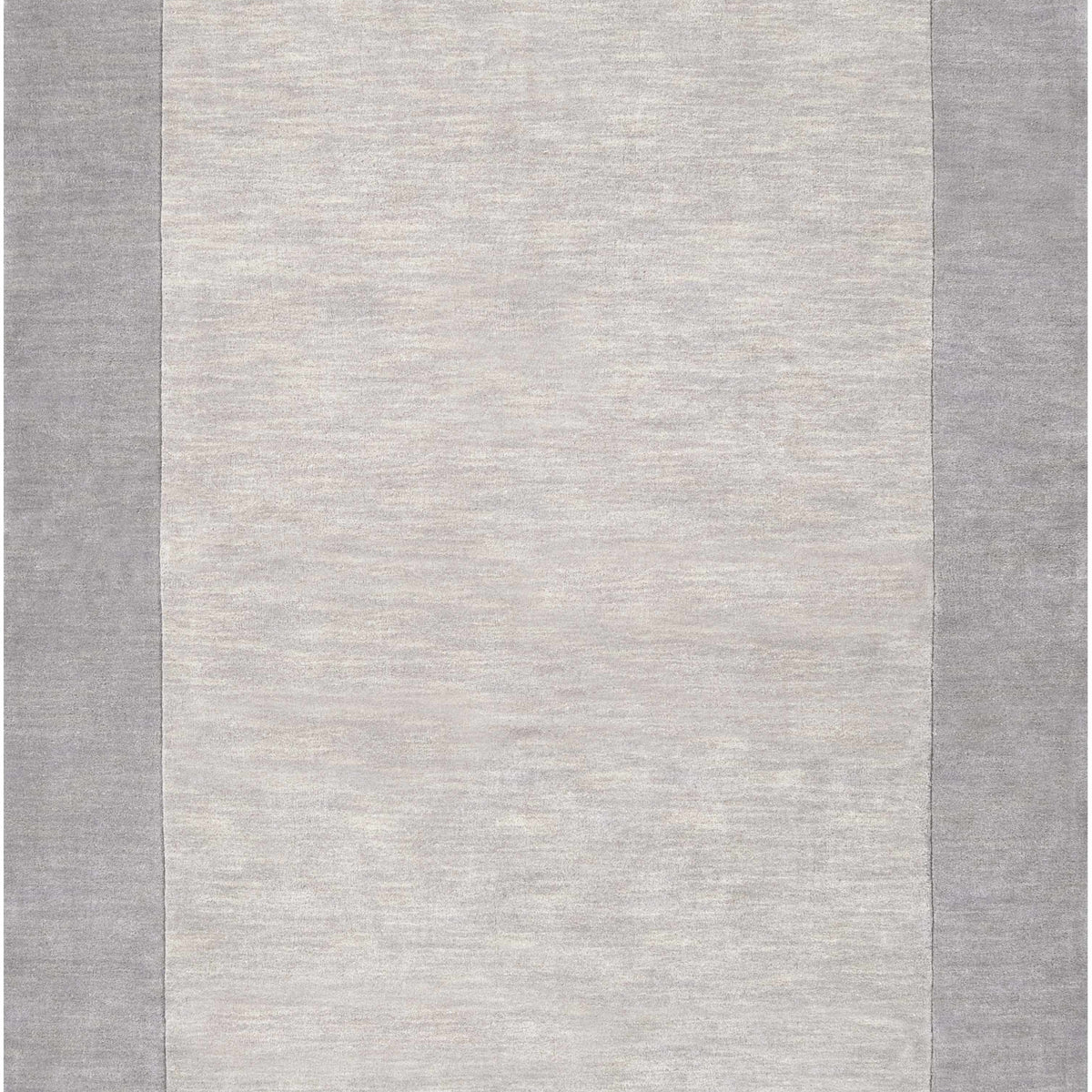 Bordered Solid Gray Wool Rug – Boutique Rugs