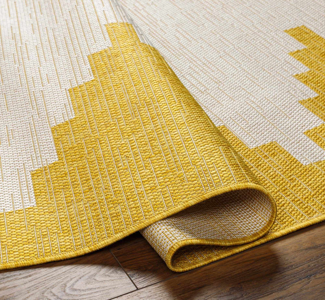 Djugun Yellow Outdoor Rug – Boutique Rugs