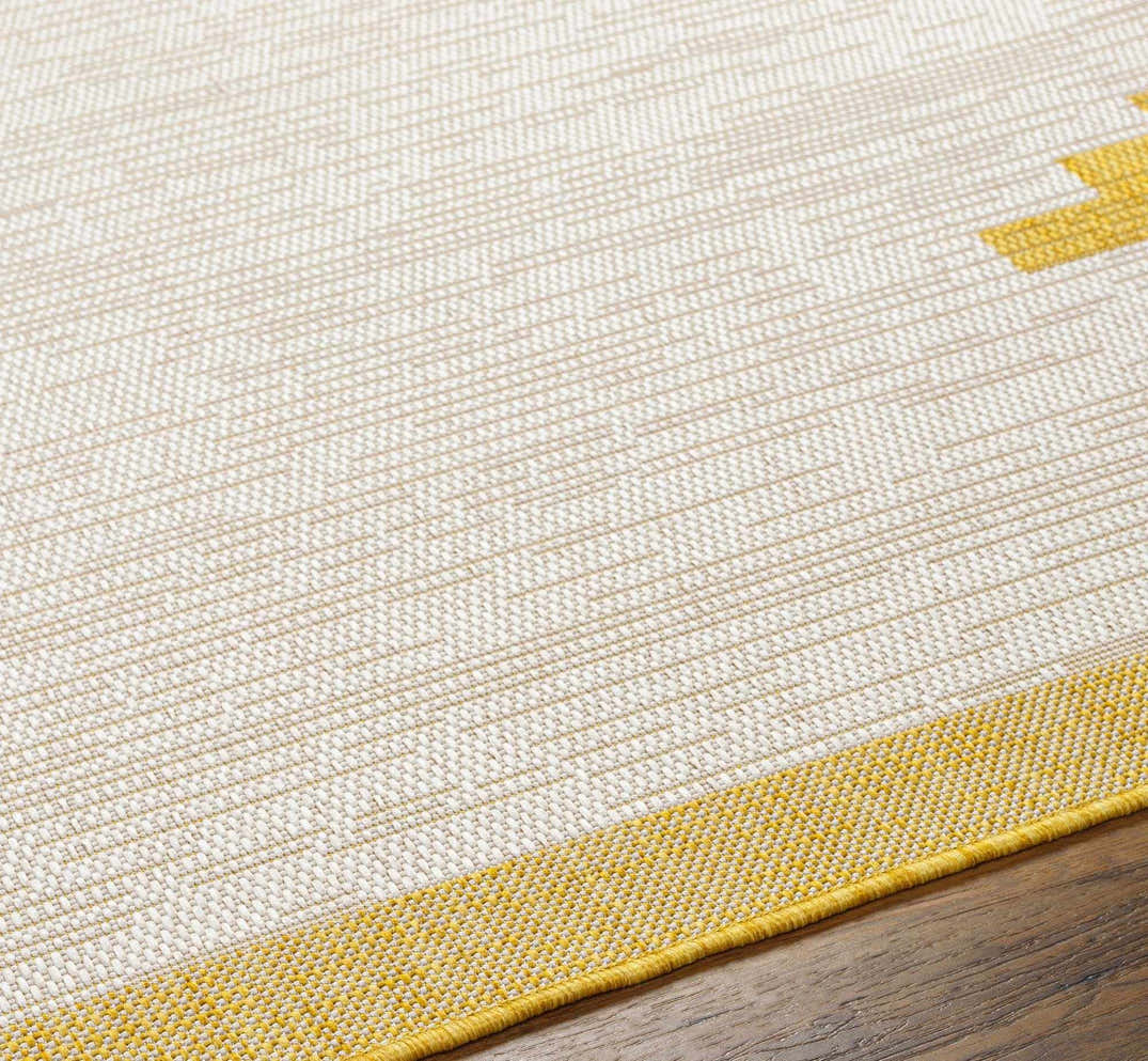 Djugun Yellow Outdoor Rug - Clearance – Boutique Rugs