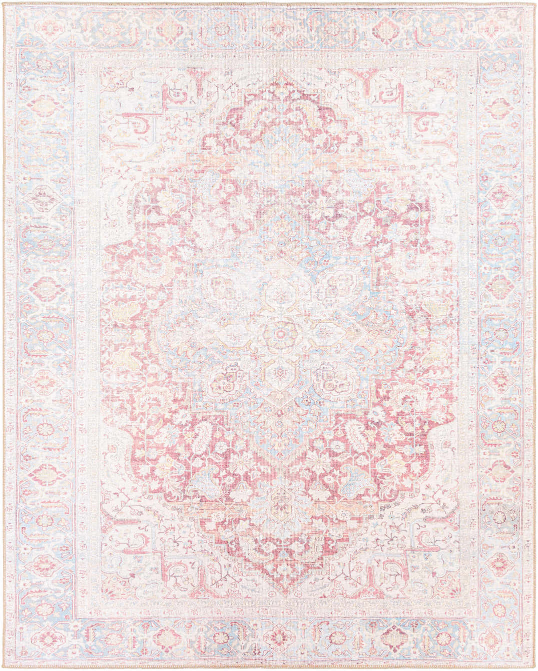 Cream Rust Leeston Washable Rug - Clearance – Boutique Rugs