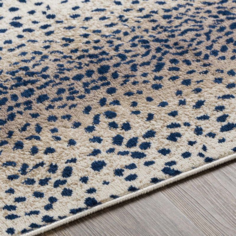 Pointblank Tan & Navy Leopard Print Area Rug – Boutique Rugs