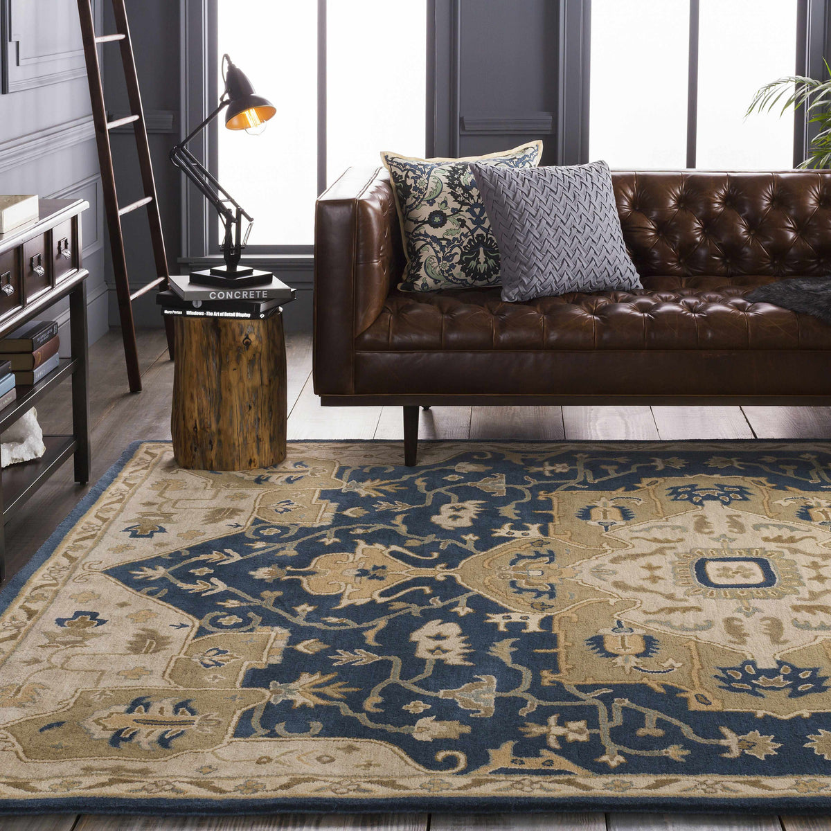 Broomfield 1145 Hand Tufted Blue Wool Rug – Boutique Rugs