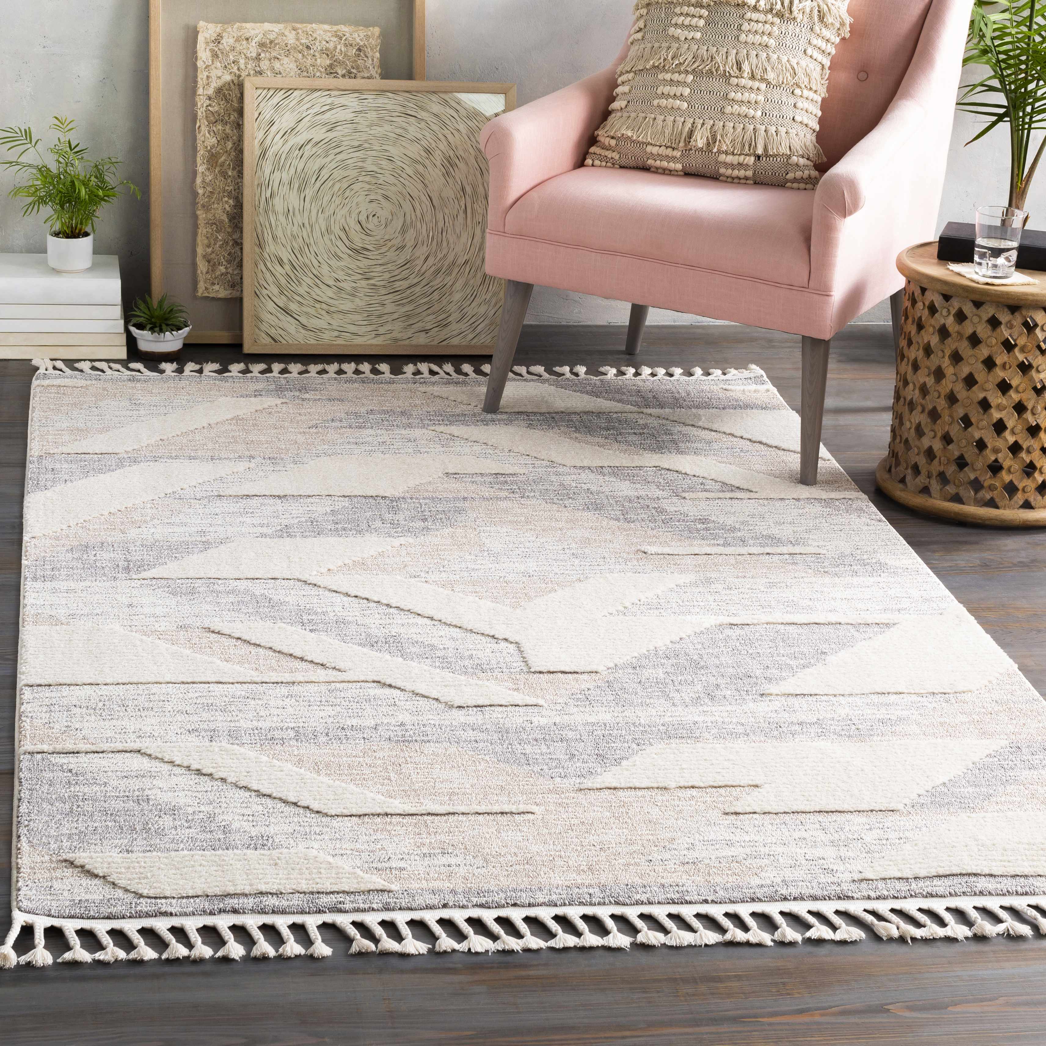 Magazine Geometric Area Rug - Clearance