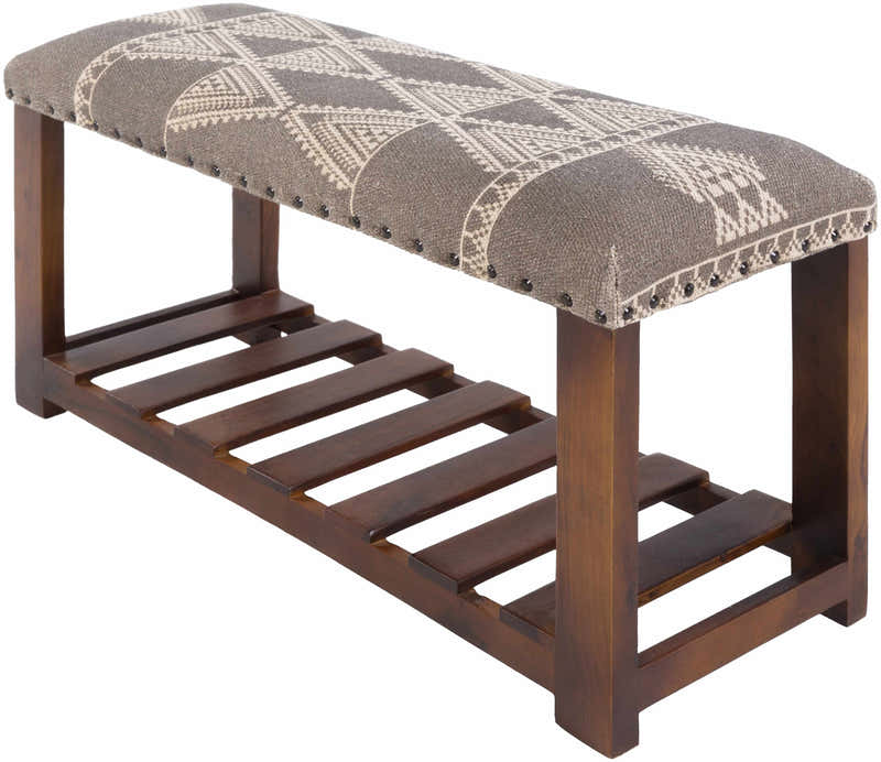 Greymouth Patterned Cushioned Wood Bench – Boutique Rugs